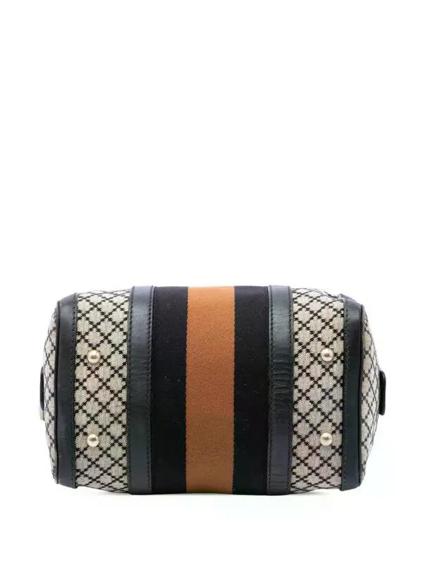 Gucci Diamante Canvas Web Joy Boston Bag Satchel
