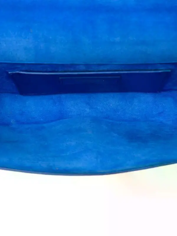 Saint Laurent 2013 Grain De Poudre Monogram Cassandre Clutch Bag - Blue