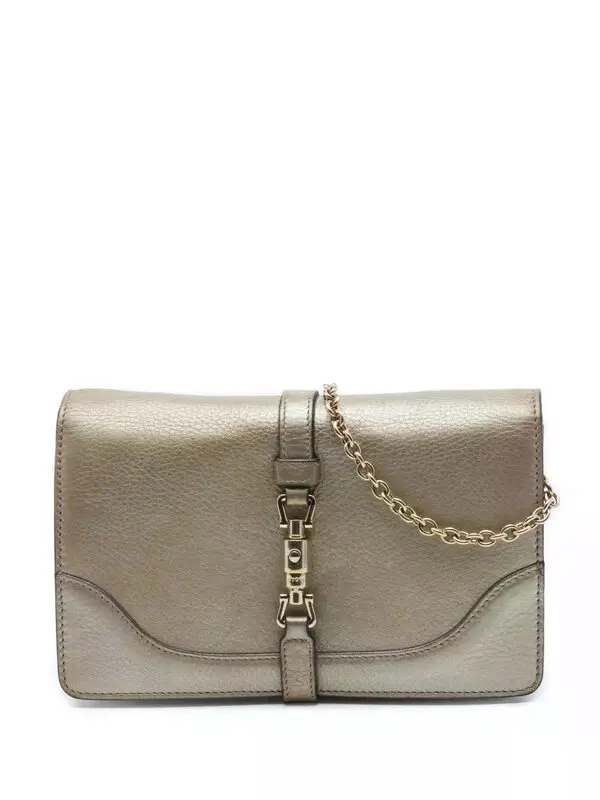 Gucci Metallic Pebbled Calfskin Piston Broadway Evening Bag Shoulder Bag - Gold