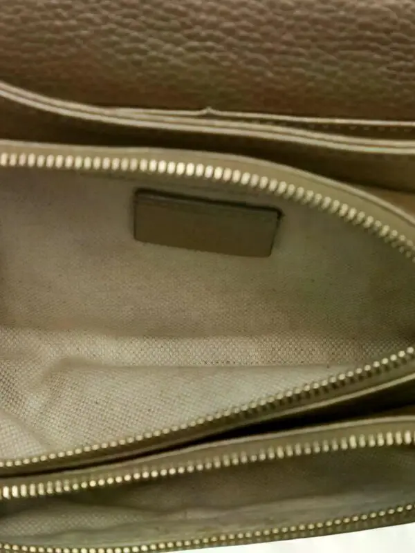 Gucci Metallic Pebbled Calfskin Piston Broadway Evening Bag Shoulder Bag - Gold