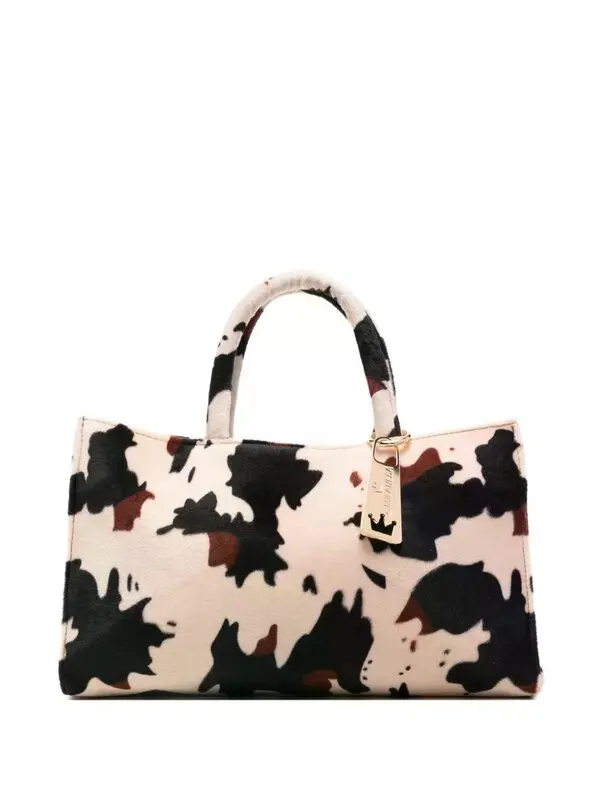 LA MILANESA Michep Cow-print Tote Bag