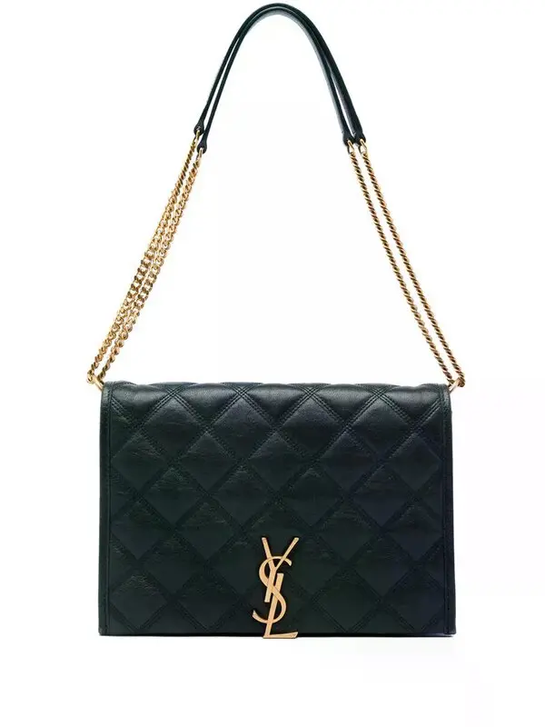 Saint Laurent Small Quilted Lambskin Becky Chain Shoulder Bag