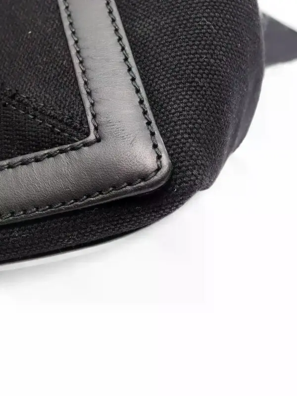 Balenciaga Canvas Leather Trim Tote Bag