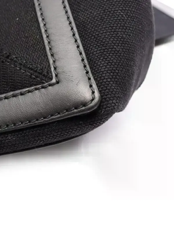 Balenciaga Canvas Leather Trim Tote Bag - Black