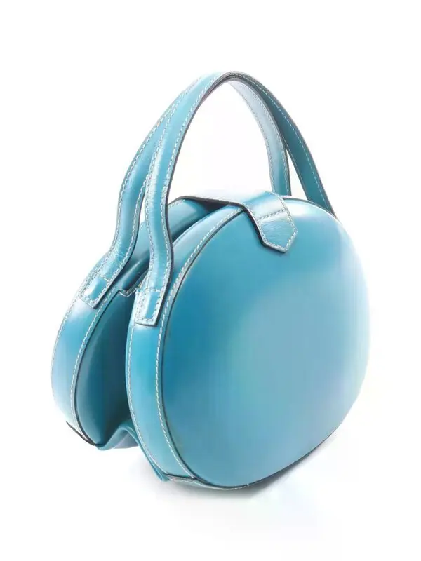 Loewe Round Debossed Logo Mini Handbag - Blue