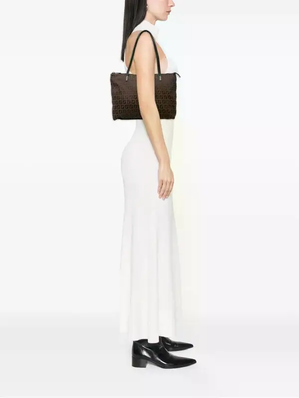 Fendi Zucchino Canvas Tote Bag