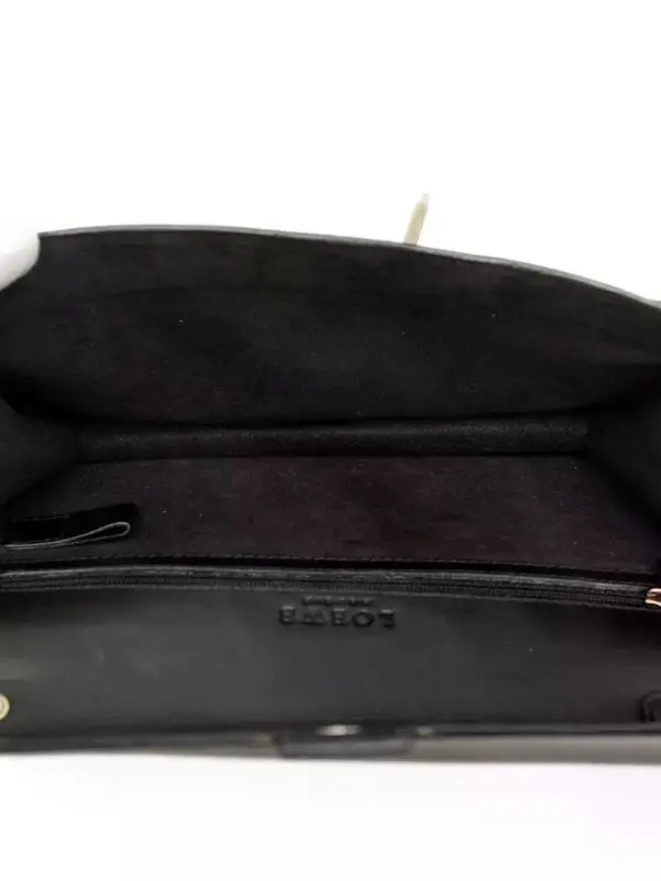Loewe 1990-2020 Leather Anagram Envelope Wristlet Clutch Bag