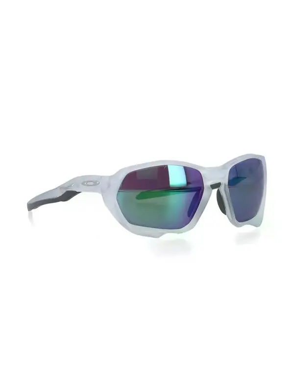 Oakley Plazma Rectangular-frame Sunglasses - Grey