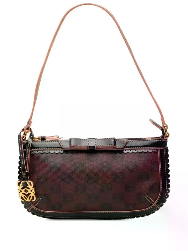 Loewe 2006 Anagram Pvc Coated Canvas Shoulder Bag