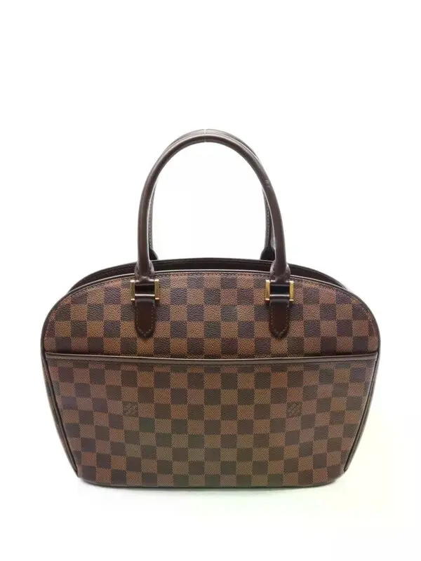 LOUIS VUITTON 2002 Saria Horizontal Damier Ebene Handbag