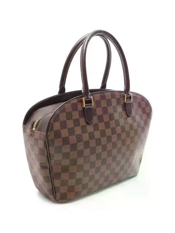 LOUIS VUITTON 2002 Saria Horizontal Damier Ebene Handbag