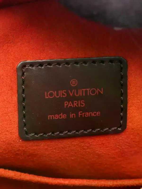 LOUIS VUITTON 2002 Saria Horizontal Damier Ebene Handbag