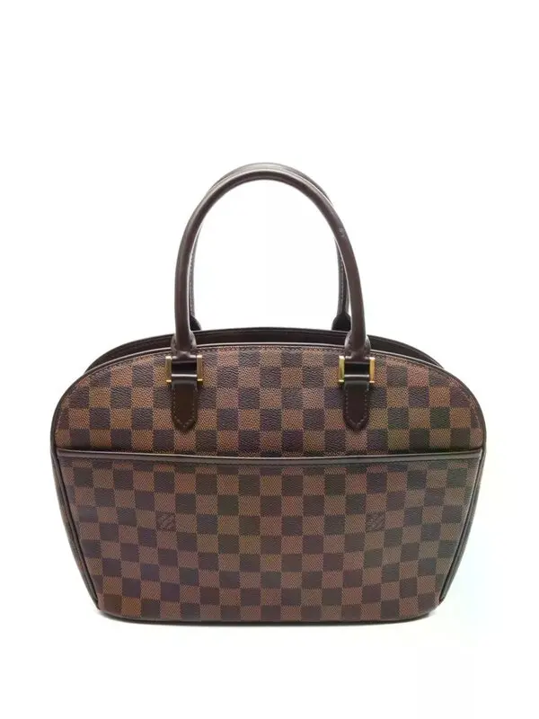 LOUIS VUITTON Saria Horizontal Damier Ebene Handbag