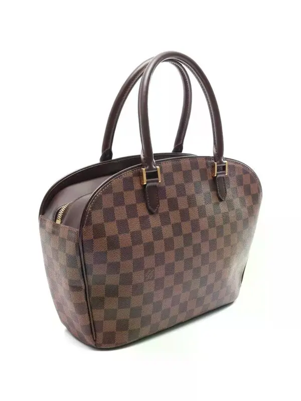 LOUIS VUITTON Saria Horizontal Damier Ebene Handbag