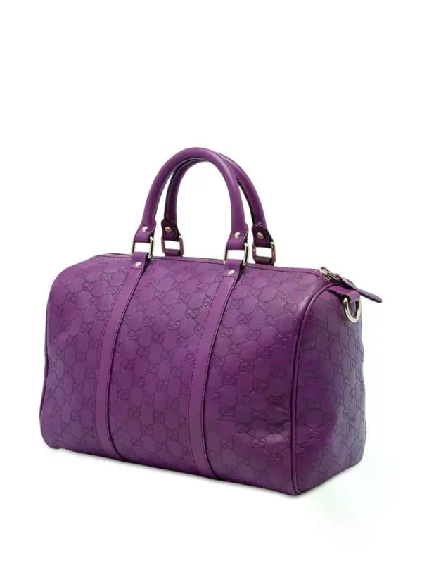 Gucci Medium Guccissima Joy Boston Bag - Purple
