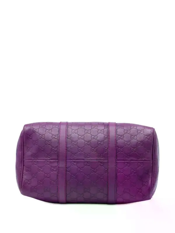 Gucci Medium Guccissima Joy Boston Bag - Purple