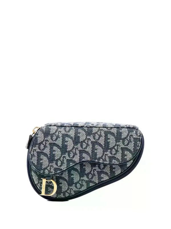 Dior Diorissimo Canvas Saddle Pouch