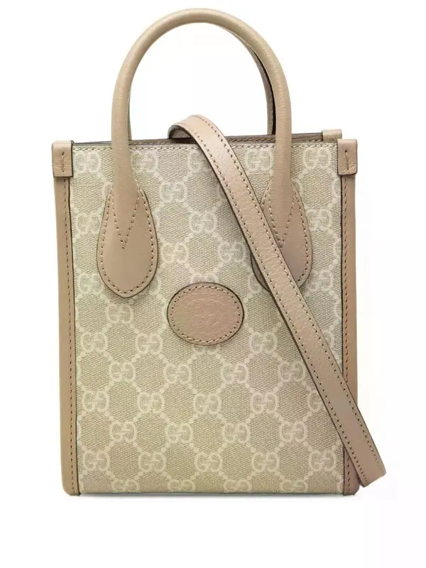 Gucci Mini Gg Supreme Interlocking G Satchel
