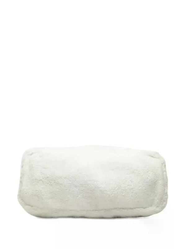 Prada Terry Cloth Logo Tote Bag - White