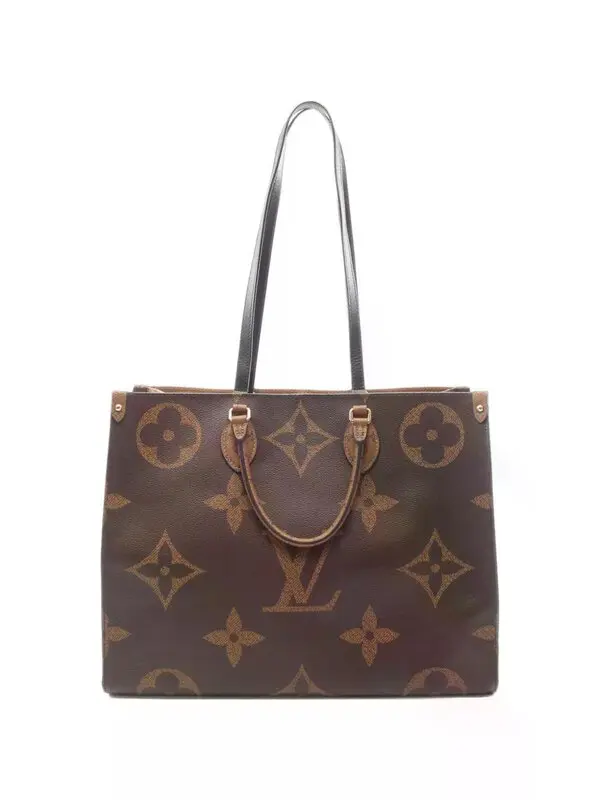 LOUIS VUITTON Onthego Gm Monogram Shoulder Bag - Brown