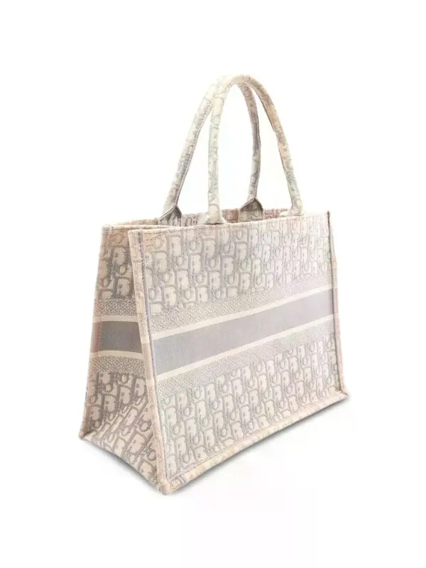 Dior 2000s Book Oblique Tote Bag - Neutrals
