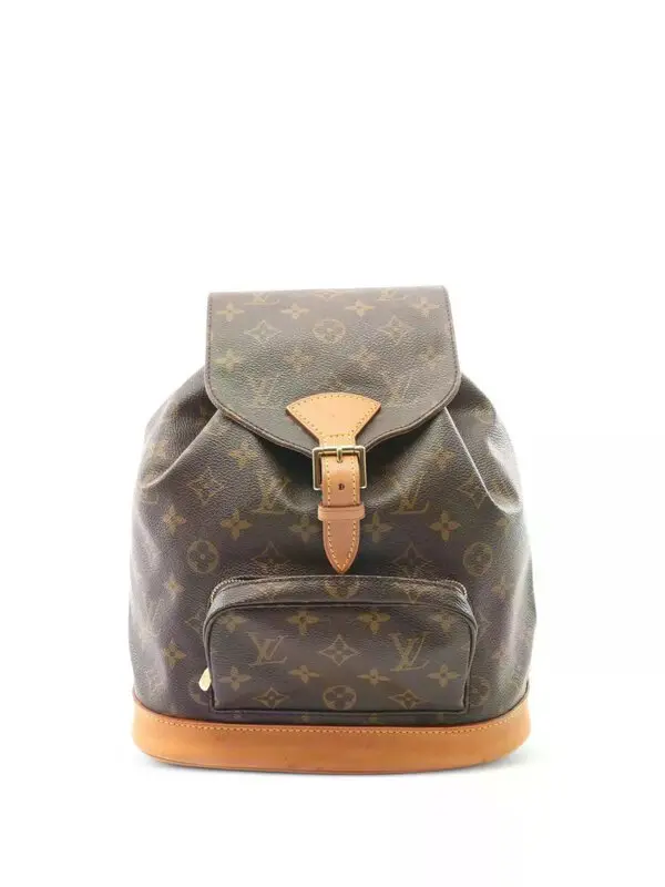 LOUIS VUITTON Montsouris Monogram Canvas Backpack - Brown