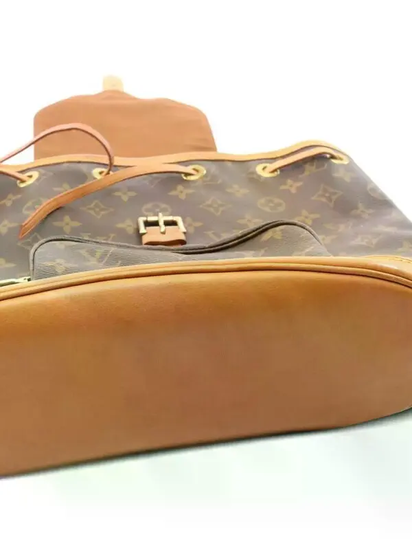 LOUIS VUITTON Montsouris Monogram Canvas Backpack - Brown