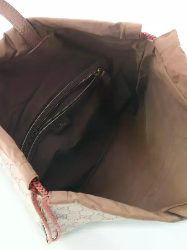 Gucci Gg Supreme Drawstring Backpack