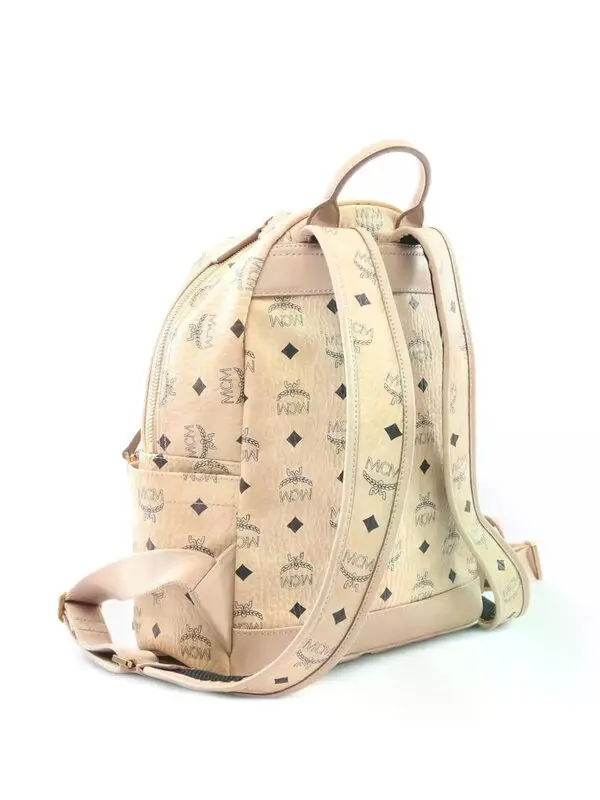 Mcm Stark Visetos Stud-embellished Backpack