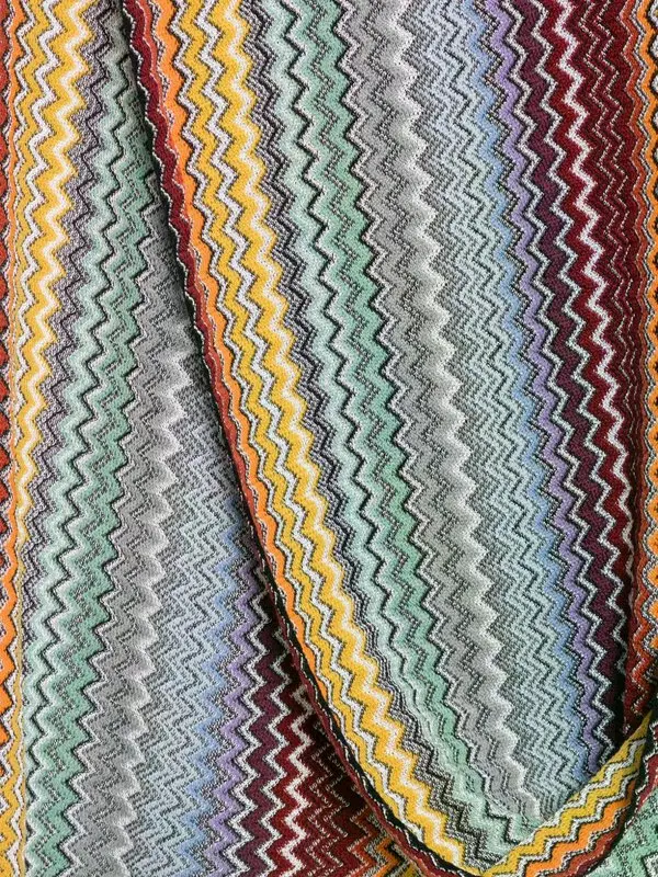 Missoni Zig-zag-knit Fringed Scarf