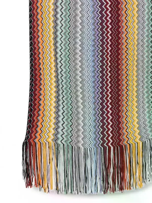 Missoni Zig-zag-knit Fringed Scarf