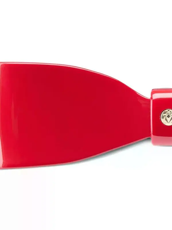 MAISON MICHEL Bow Detail Hair Clip - Red