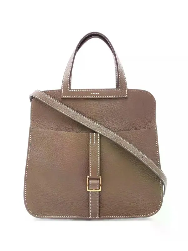 Hermès Halzan Leather Tote Bag