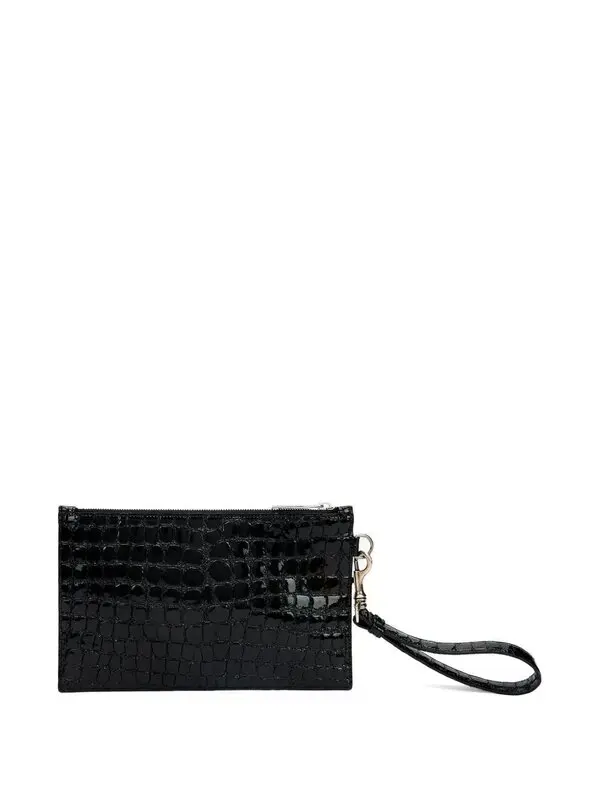 Roberto Cavalli Croc-effect Tiger-motif Clutch Bag