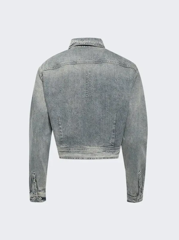 Rick Owens Cropped Outershirt Mineral Indigo