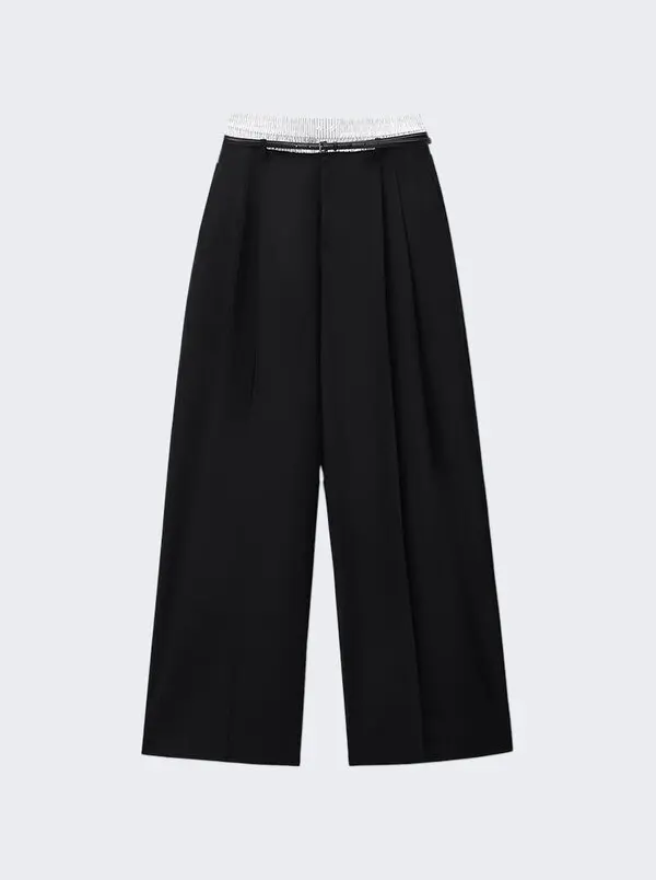Alexander Wang Mid-rise Layered Boxer Tailored Pant