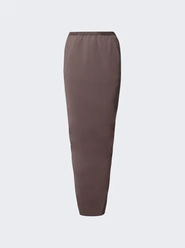 Rick Owens Soft Pillar Long Grape Skirt