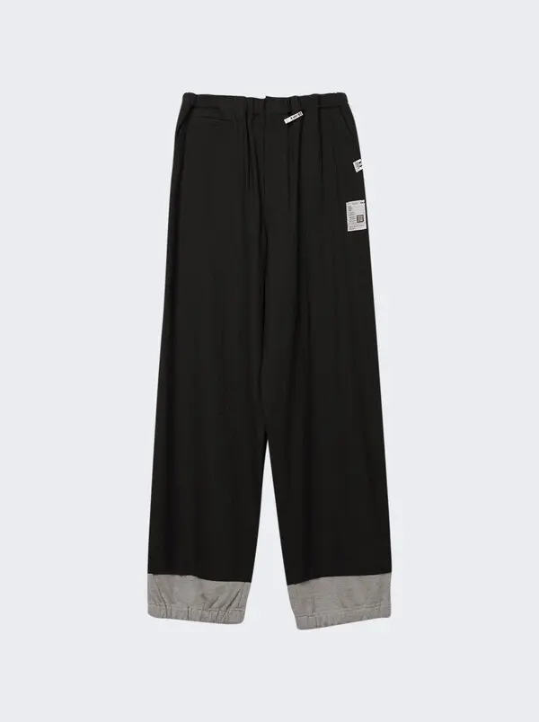 Mihara Yasuhiro Layered Wool Trousers - Brown