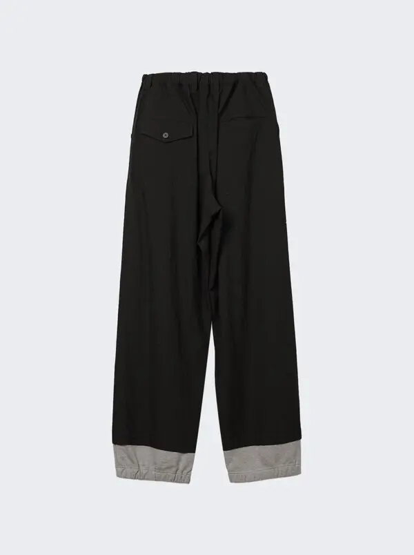 Mihara Yasuhiro Layered Wool Trousers - Brown