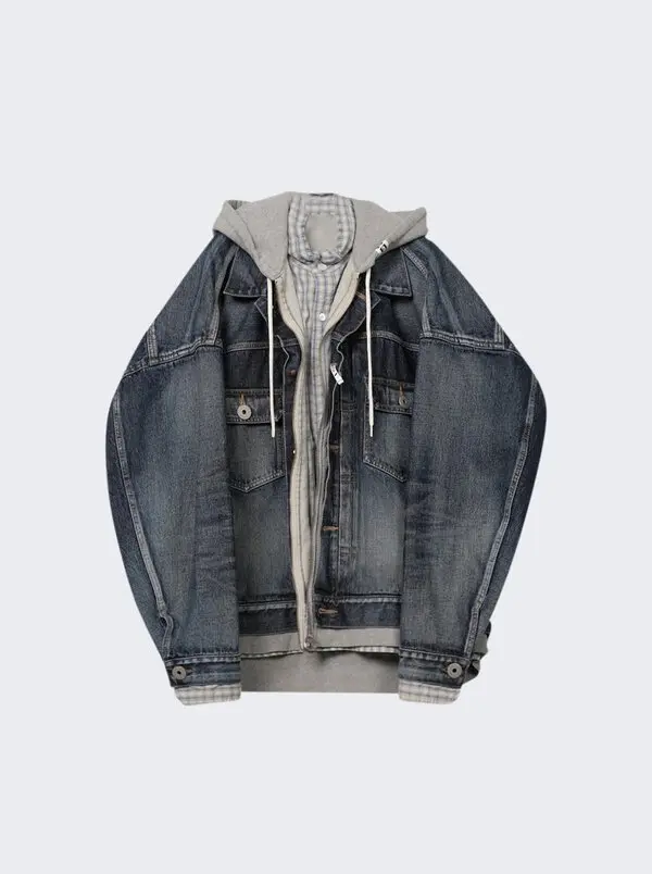 Mihara Yasuhiro Triple Layered Denim Jacket - Indigo