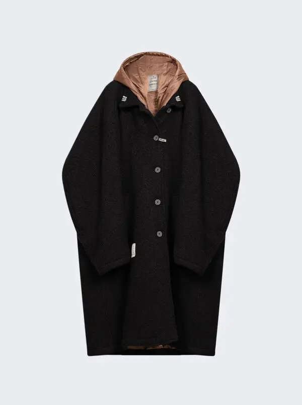 Mihara Yasuhiro Hooded Balmacaan Coat - Multi