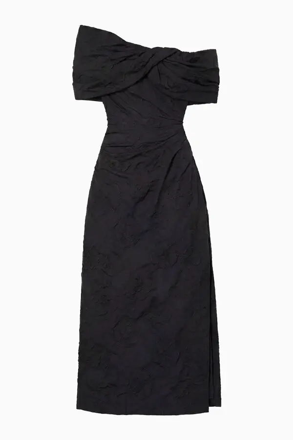 Ulla Johnson Violeta Off-the-shoulder Cloque Dress