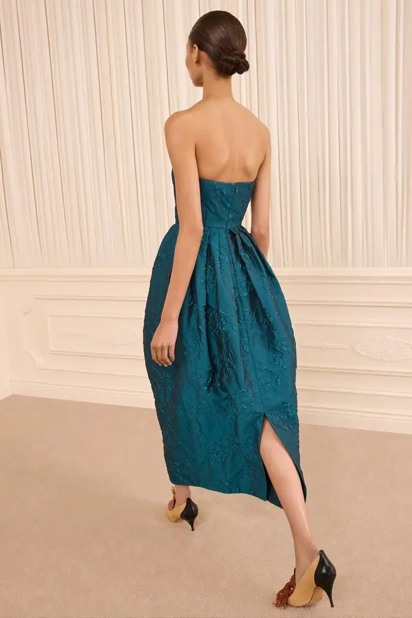 Ulla Johnson Katerina Strapless Cloque Dress
