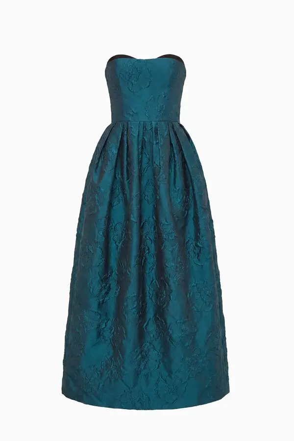 Ulla Johnson Katerina Strapless Cloque Dress