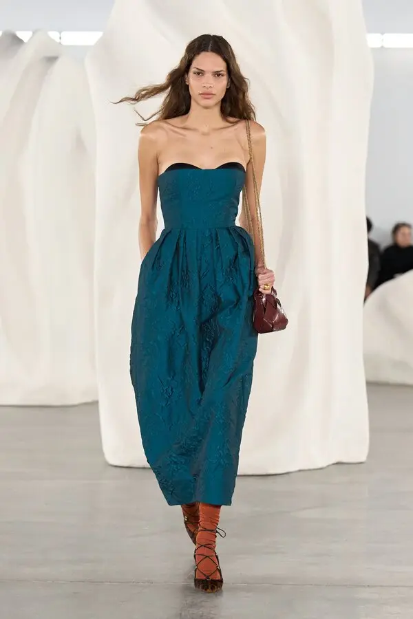 Ulla Johnson Katerina Strapless Cloque Dress