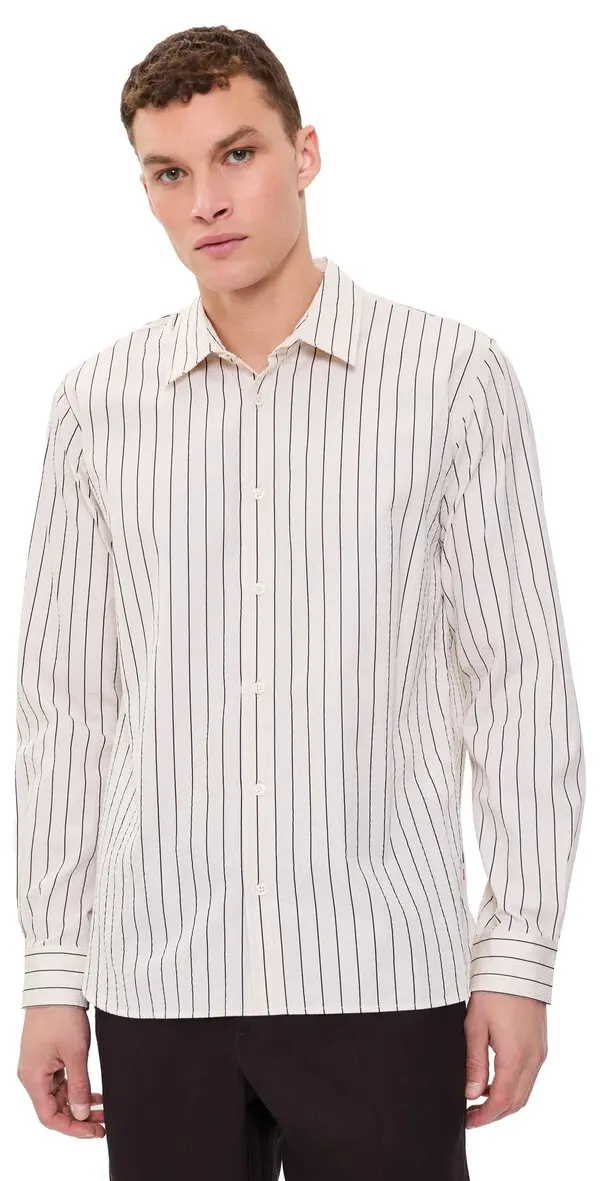 Orlebar Brown Justin Fine Stripe Button Down Shirt