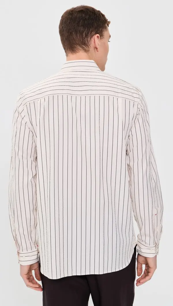 Orlebar Brown Justin Fine Stripe Button Down Shirt