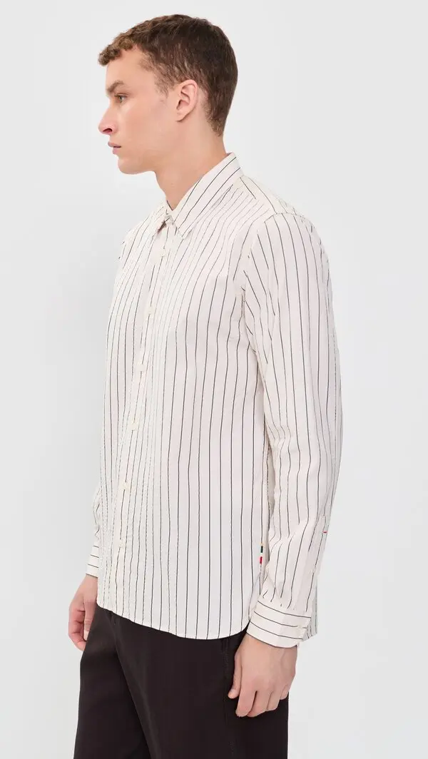 Orlebar Brown Justin Fine Stripe Button Down Shirt