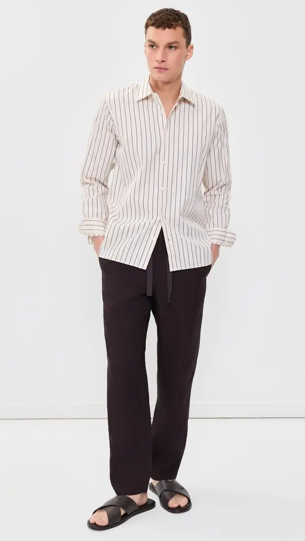 Orlebar Brown Justin Fine Stripe Button Down Shirt