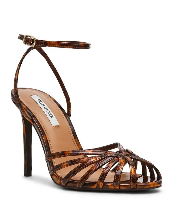 Steve Madden Mizuna Printed Suede Stiletto Sandals